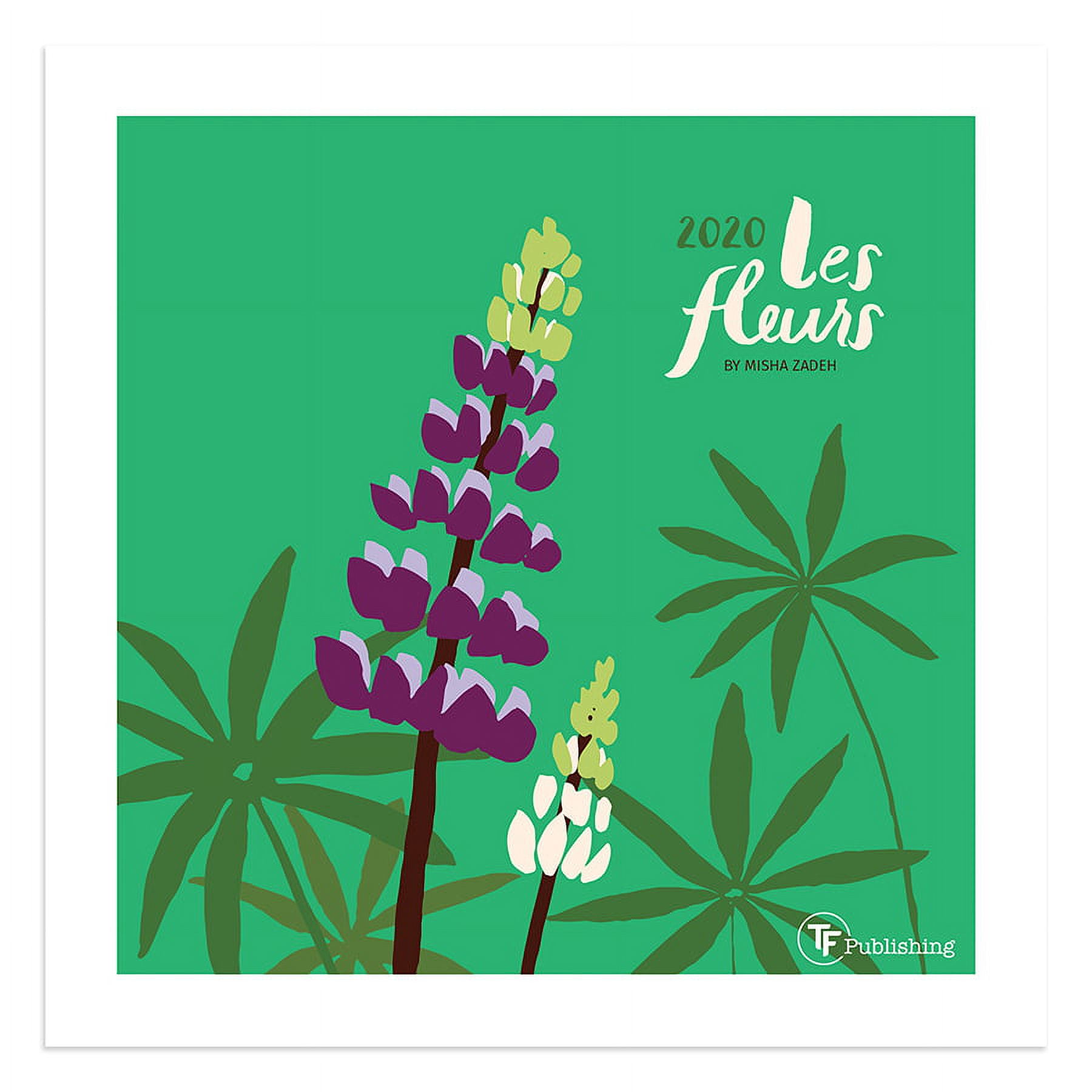 2020 Les Fleurs Mini Calendar - Walmart.com