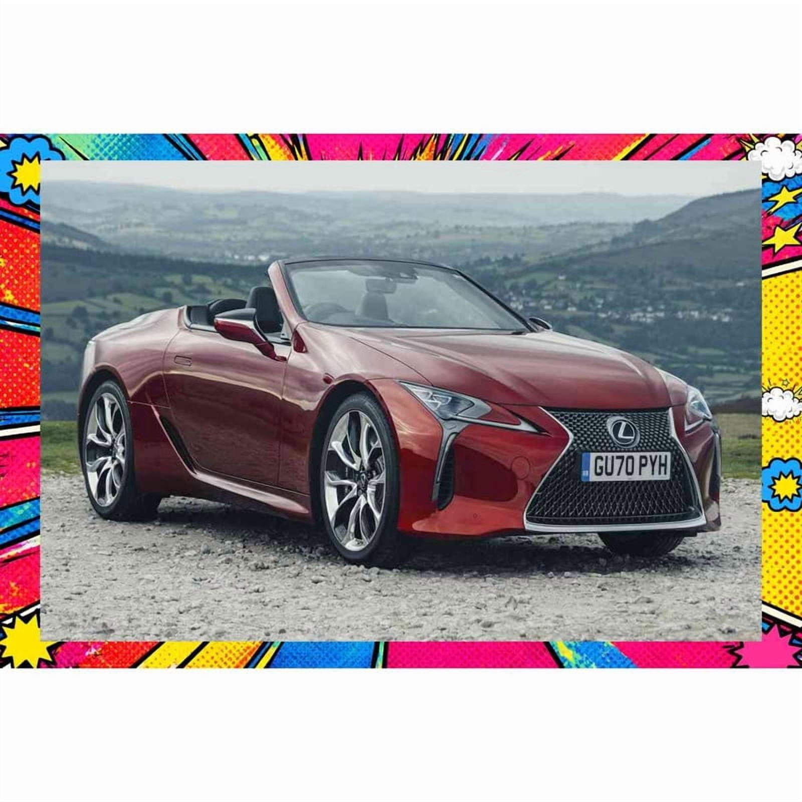 2020 Lexus LC Convertible UK - Pop Art Edition | 12x18 Inch Laminated ...