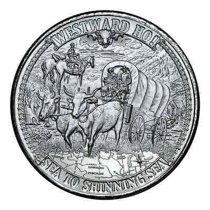 2020 Mason Mint Frontiers Westward Ho! 1 oz Antique Silver Round ...