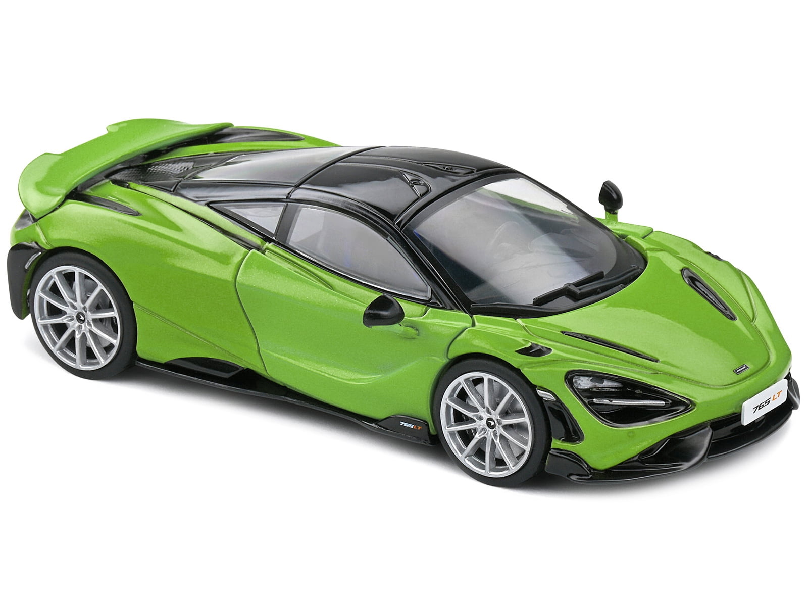 2020 McLaren 765 LT Lime Green Metallic and Black 1/43 Diecast Model ...