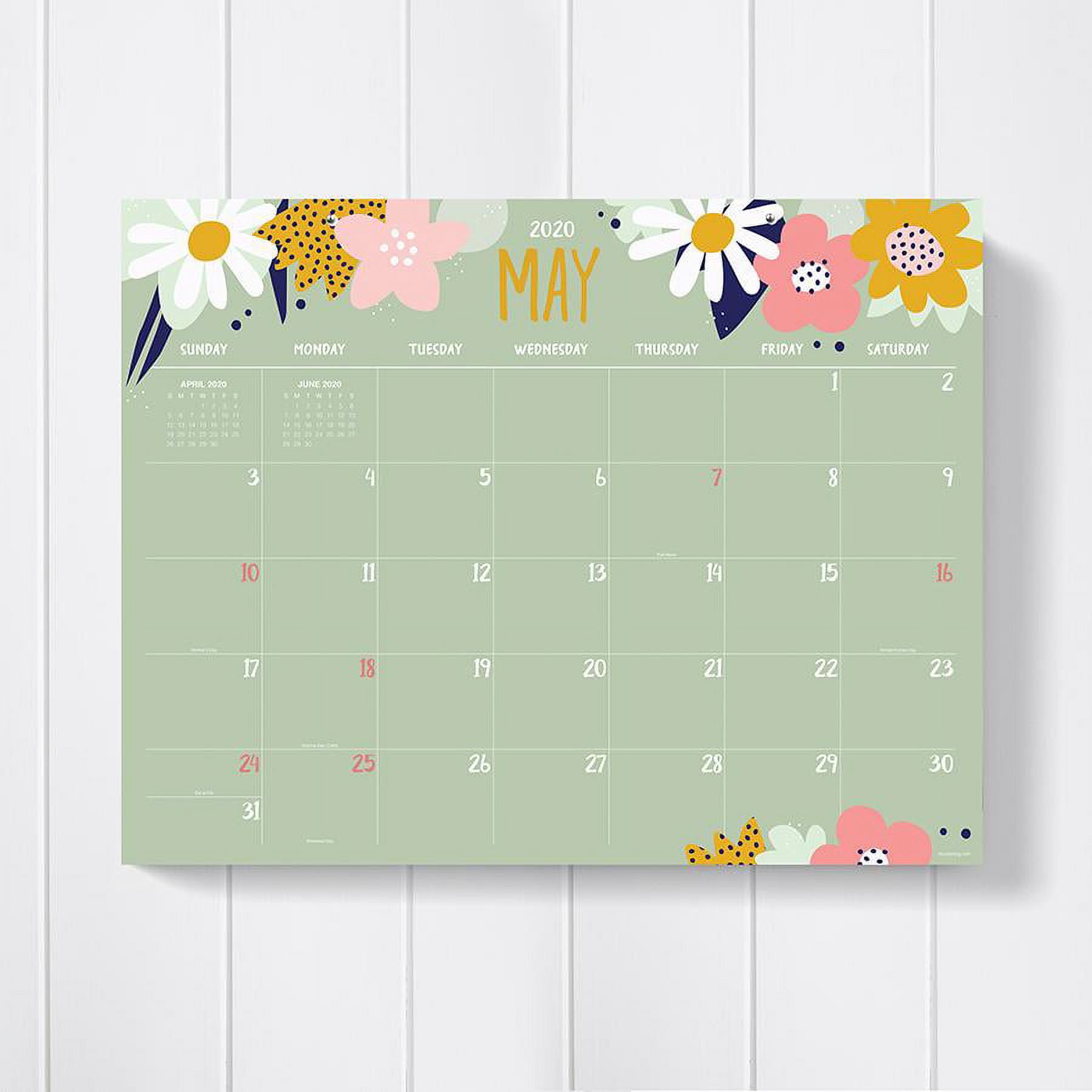 2020 Monthly Themed Art and Design Large 22x17 Desk Pad Blotter ...