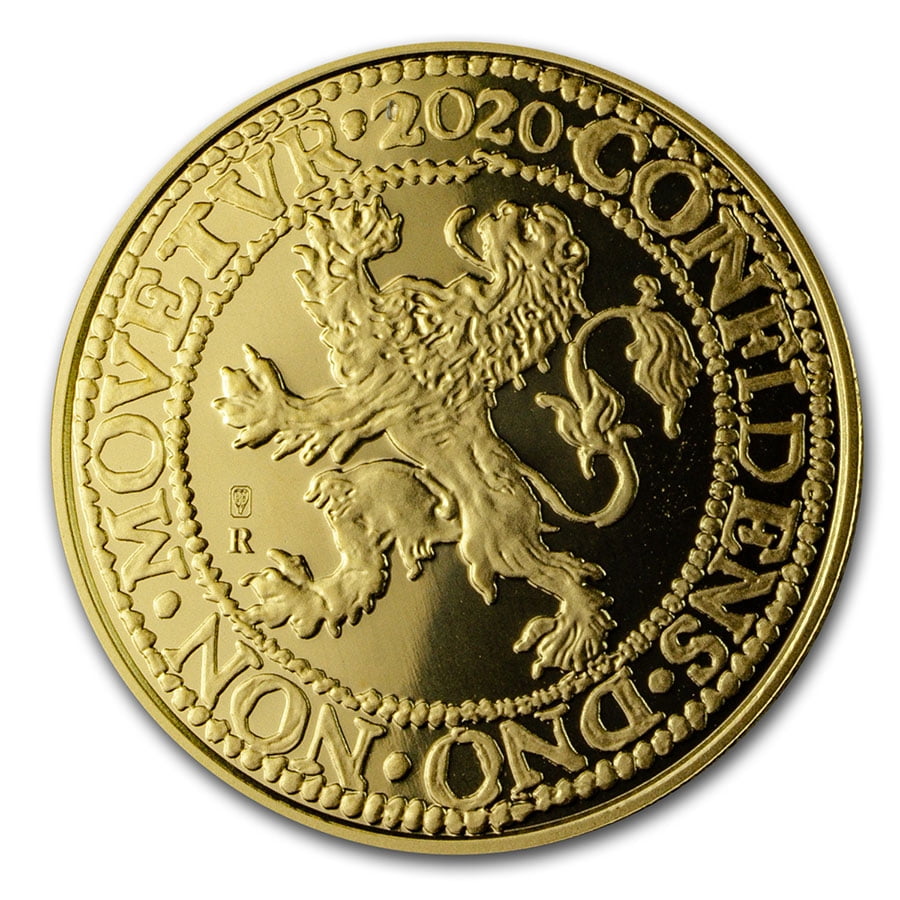 2020 Netherlands 1 oz Gold Proof Lion Dollar (w/Box & COA) - Walmart.com