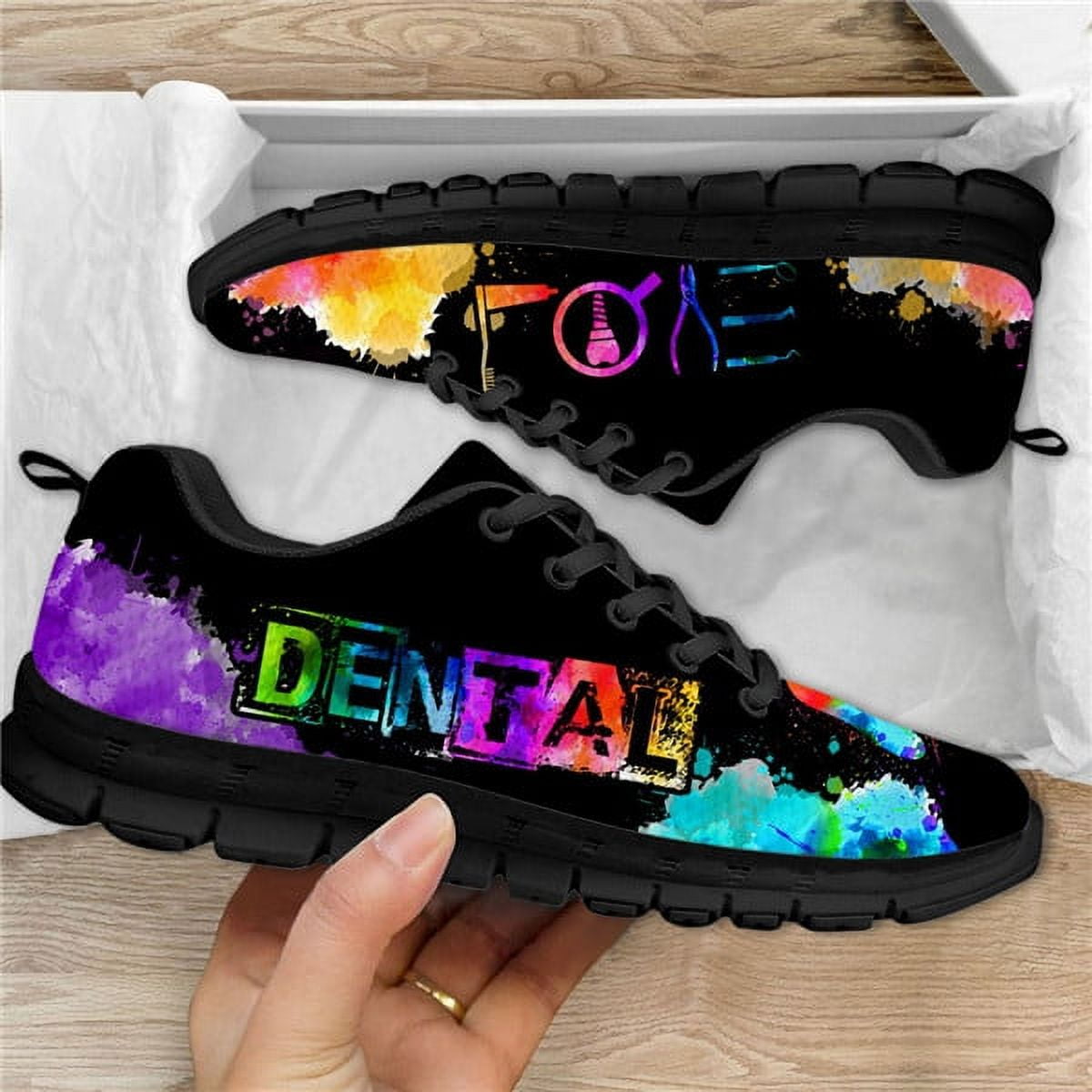 2020 New Casual Men Lace Up Flats Sneakers Cute Cartoon Galaxy Dental ...