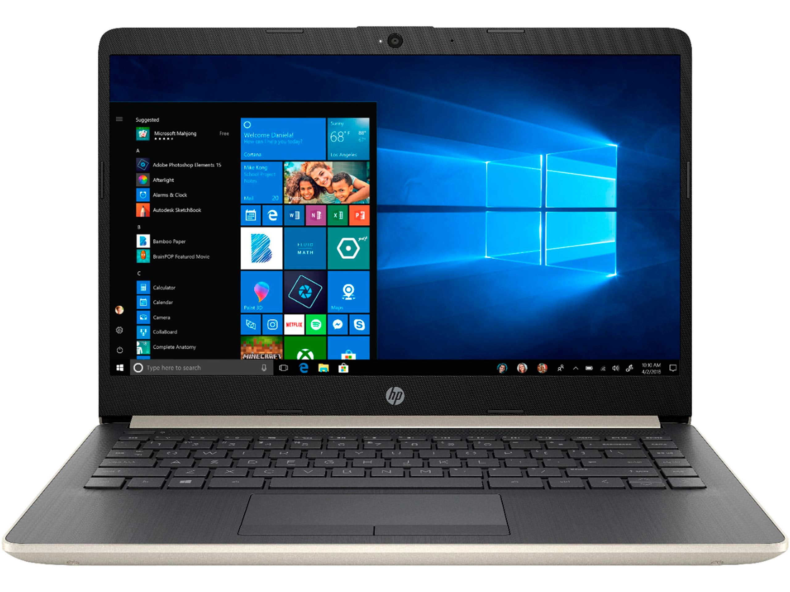 2020 Newest HP 14 inch BrightView WLED-Backlit Laptop, 10th Gen Intel ...