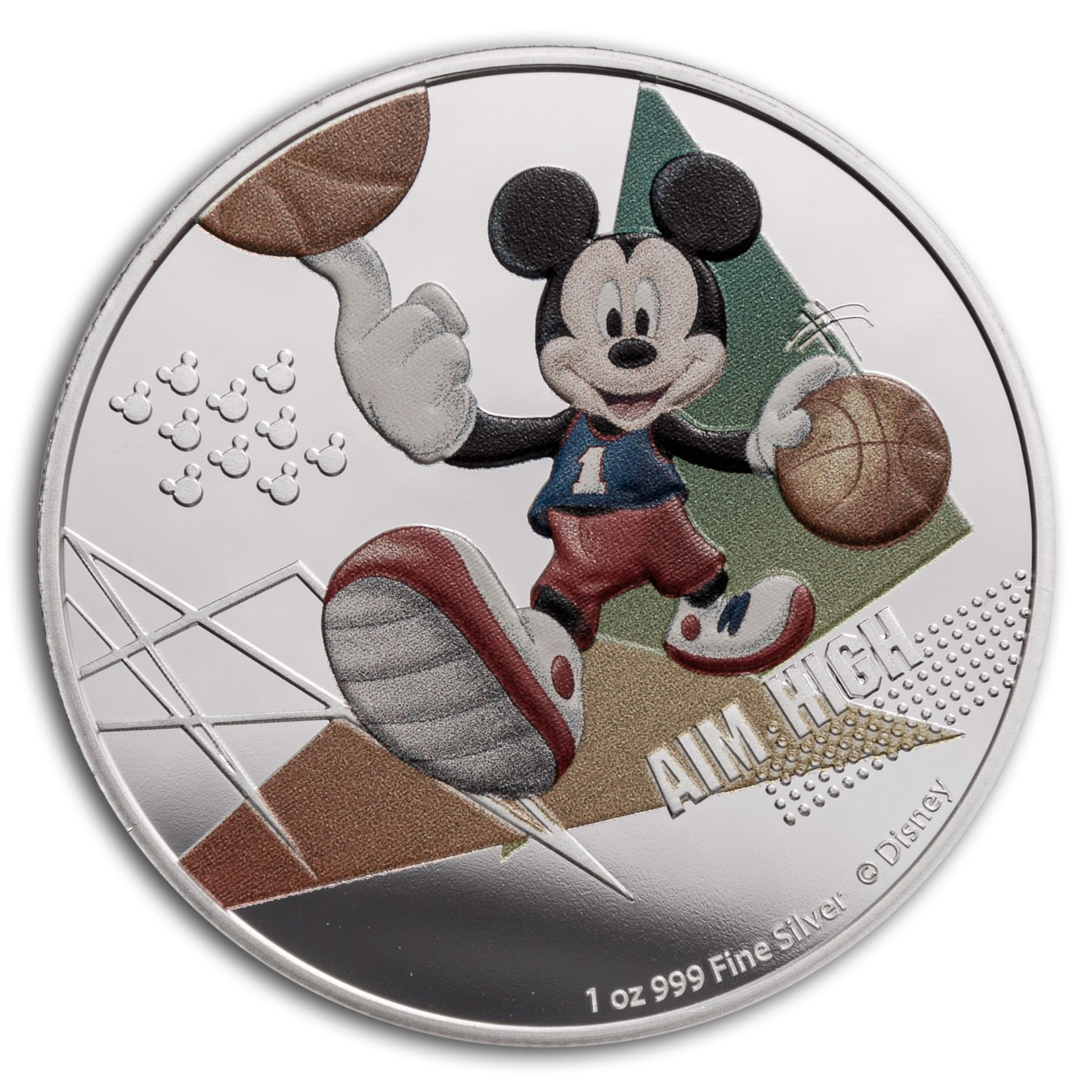 2020 Niue 1 oz Silver $2 Disney Mickey Mouse: Aim High - Walmart.com