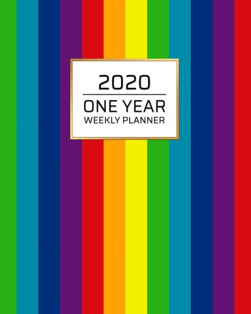 2020 One Year Weekly Planner: Rainbow LGBTQ Pride - Weekly Monthly ...