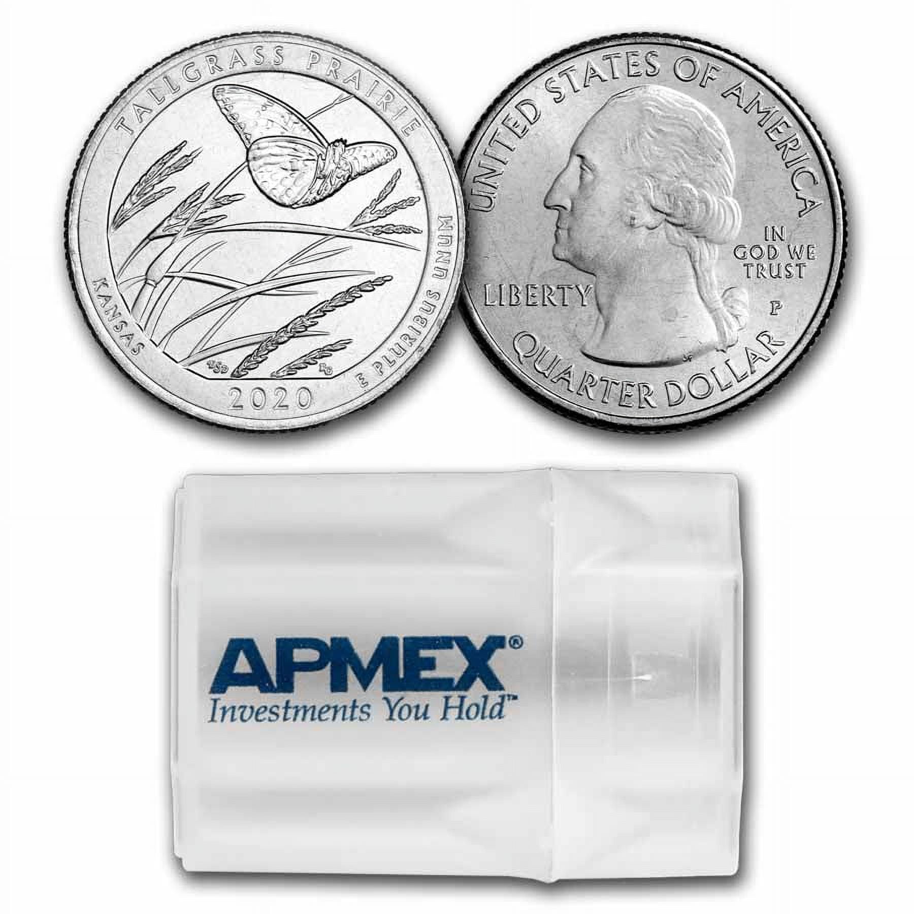 2020-P ATB Quarter Tallgrass Prairie Preserve 40-Coin Roll BU - Walmart.com