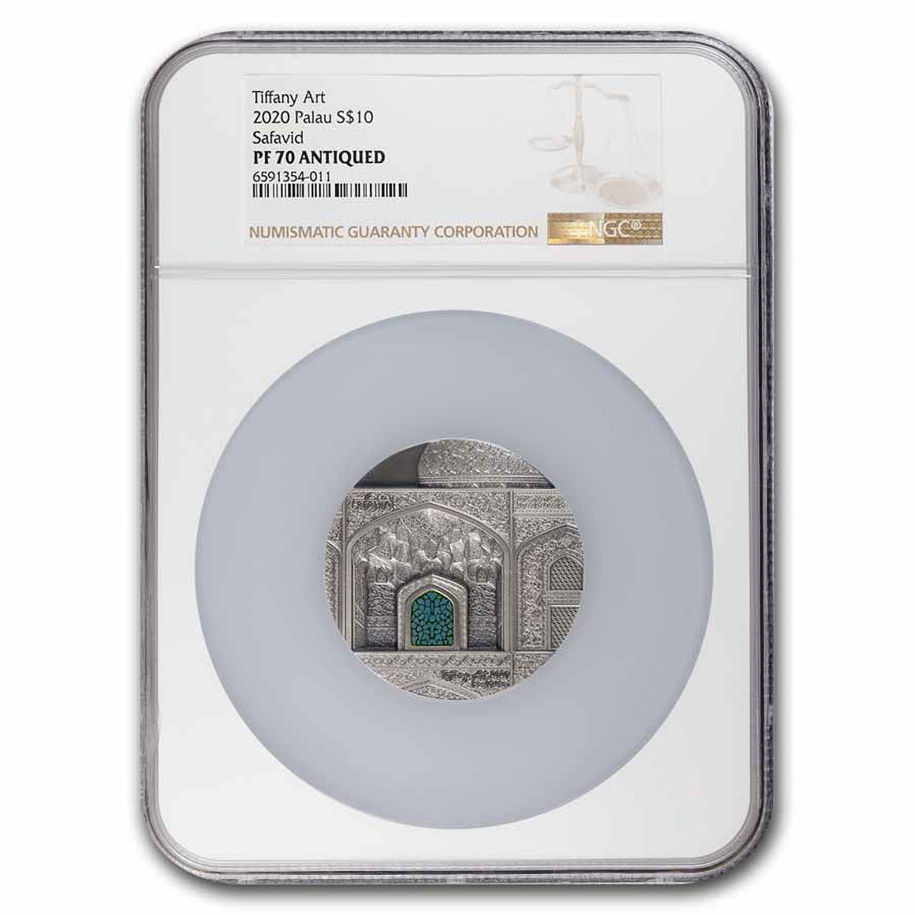 2020 Palau 2 oz Antique Silver Tiffany Art Safavid PF-70 NGC - Walmart.com