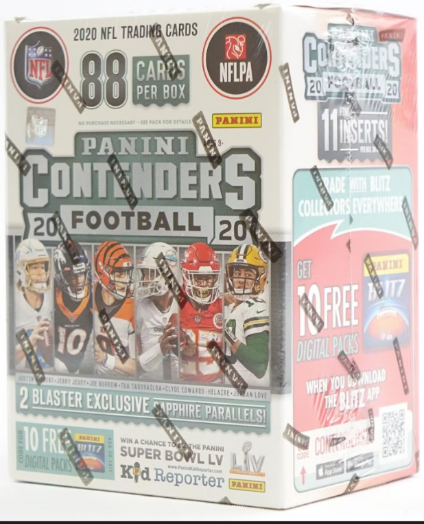 2020 Panini Contenders Football 11-Pack Blaster Box (Fanatics Exclusive ...