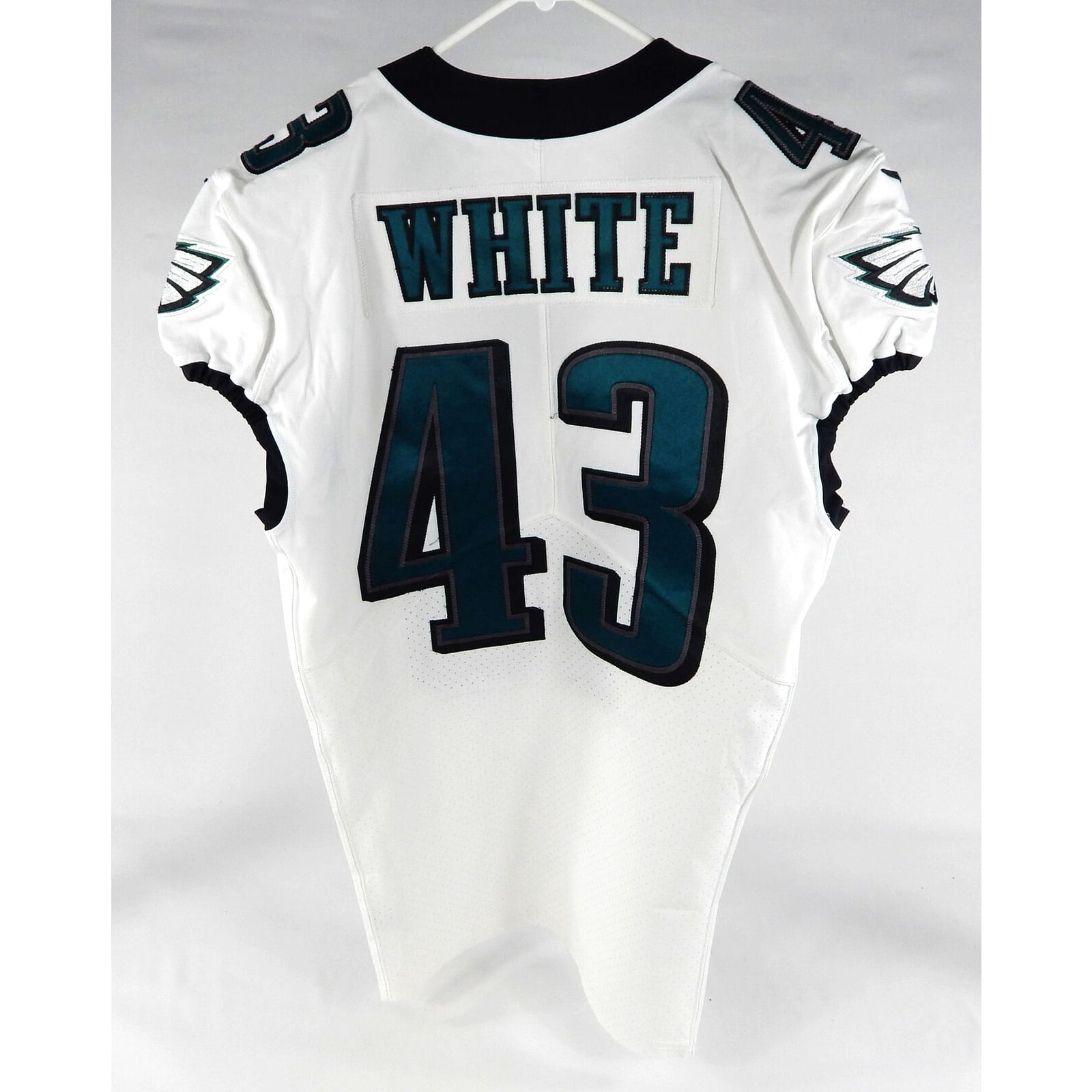 2020 Philadelphia Eagles Kyzir White #43 Game Used White Jersey 42 ...