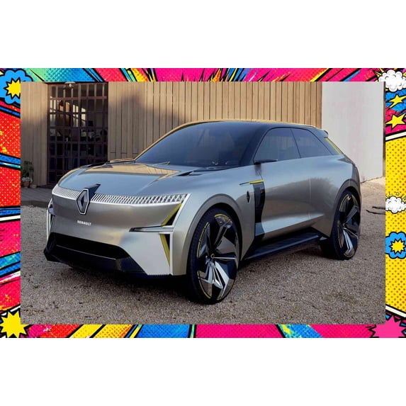 2020 Renault Morphoz Concept - Pop Art Edition | 24x36 Inch Rolled ...