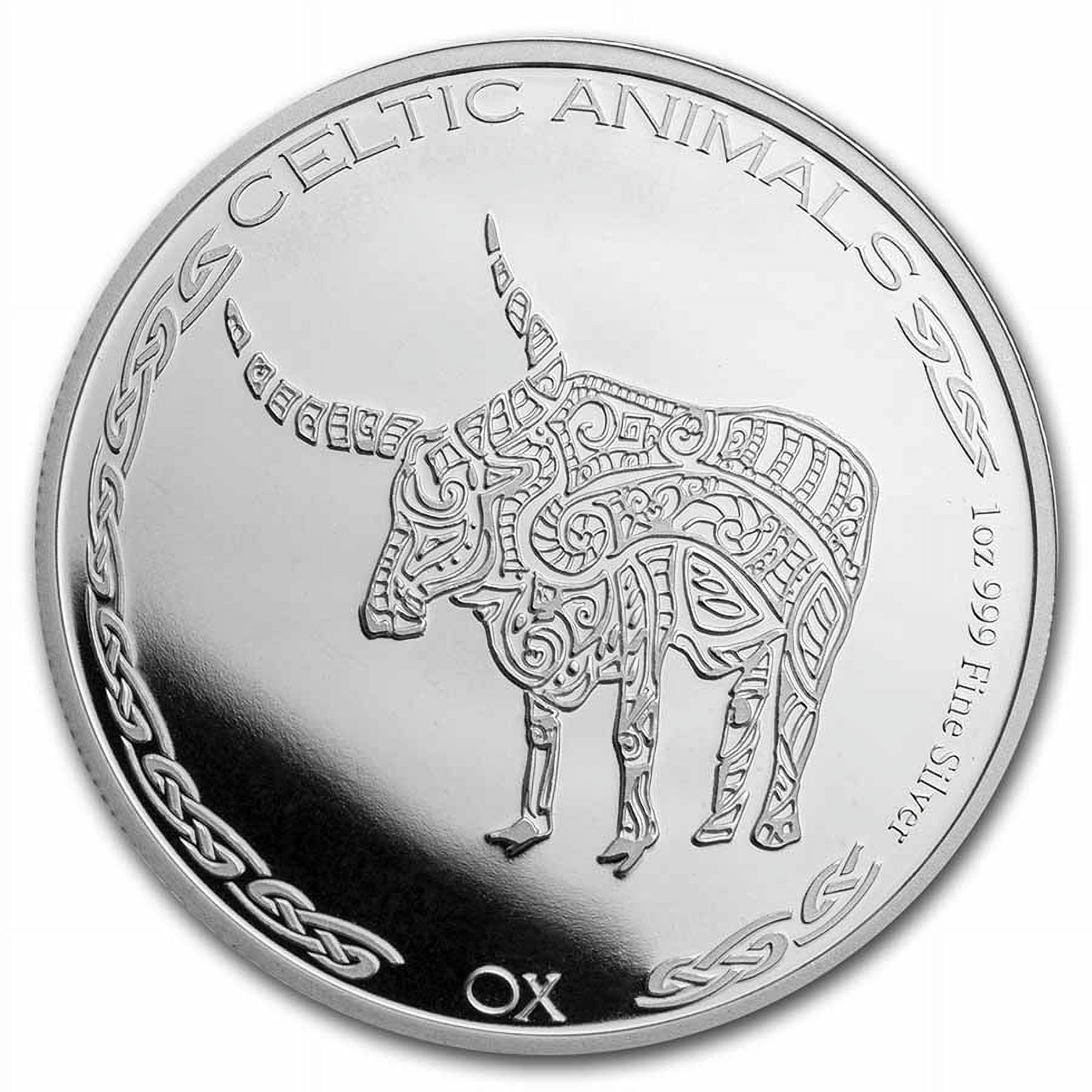 2020 Republic of Chad 1 oz Silver Celtic Animals: Ox - Walmart.com