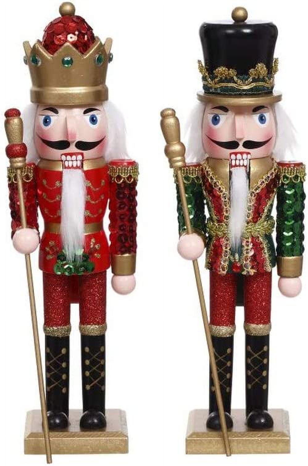 2020 Sequined Nutcracker Guard, Assortment of 2, 10 inches - Walmart.com