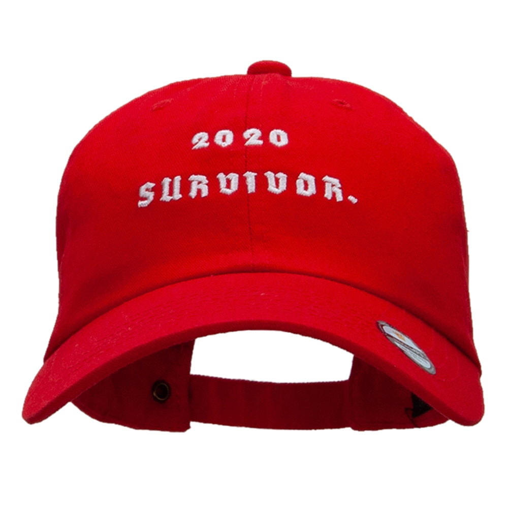 2020 Survivor Embroidered Unstructured Washed Cap - Red OSFM - Walmart.com