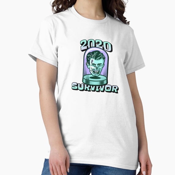 2020 Survivor Humorous Global Quarantine Achievement Faction Badge Tee ...
