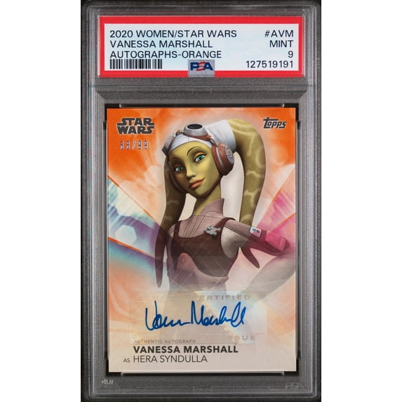 2020 Topps Women of Star Wars Autographs Orange Vanessa Marshall #AVM ...