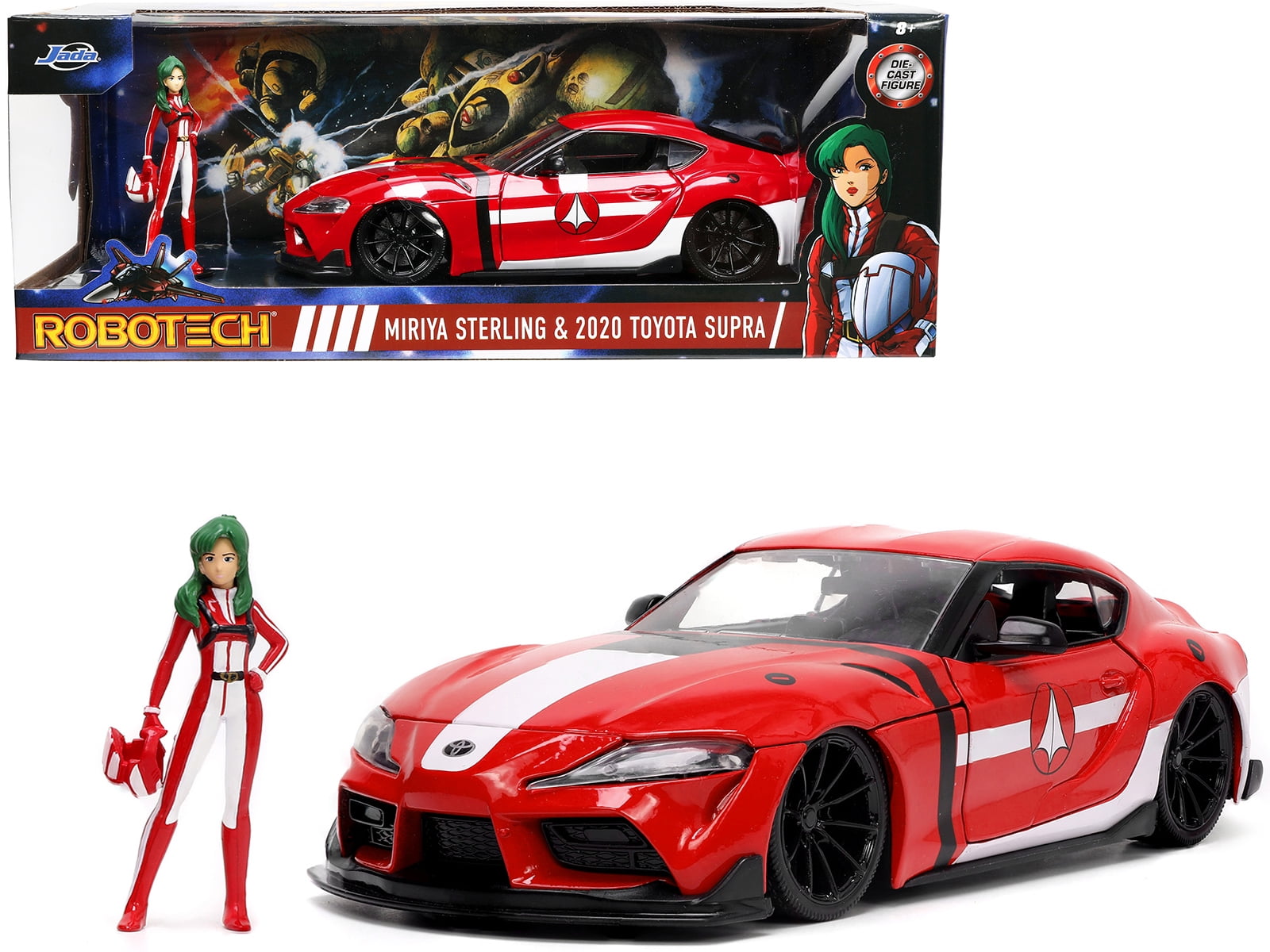 2020 Toyota Supra Red with Graphics and Miriya Sterling Diecast ...
