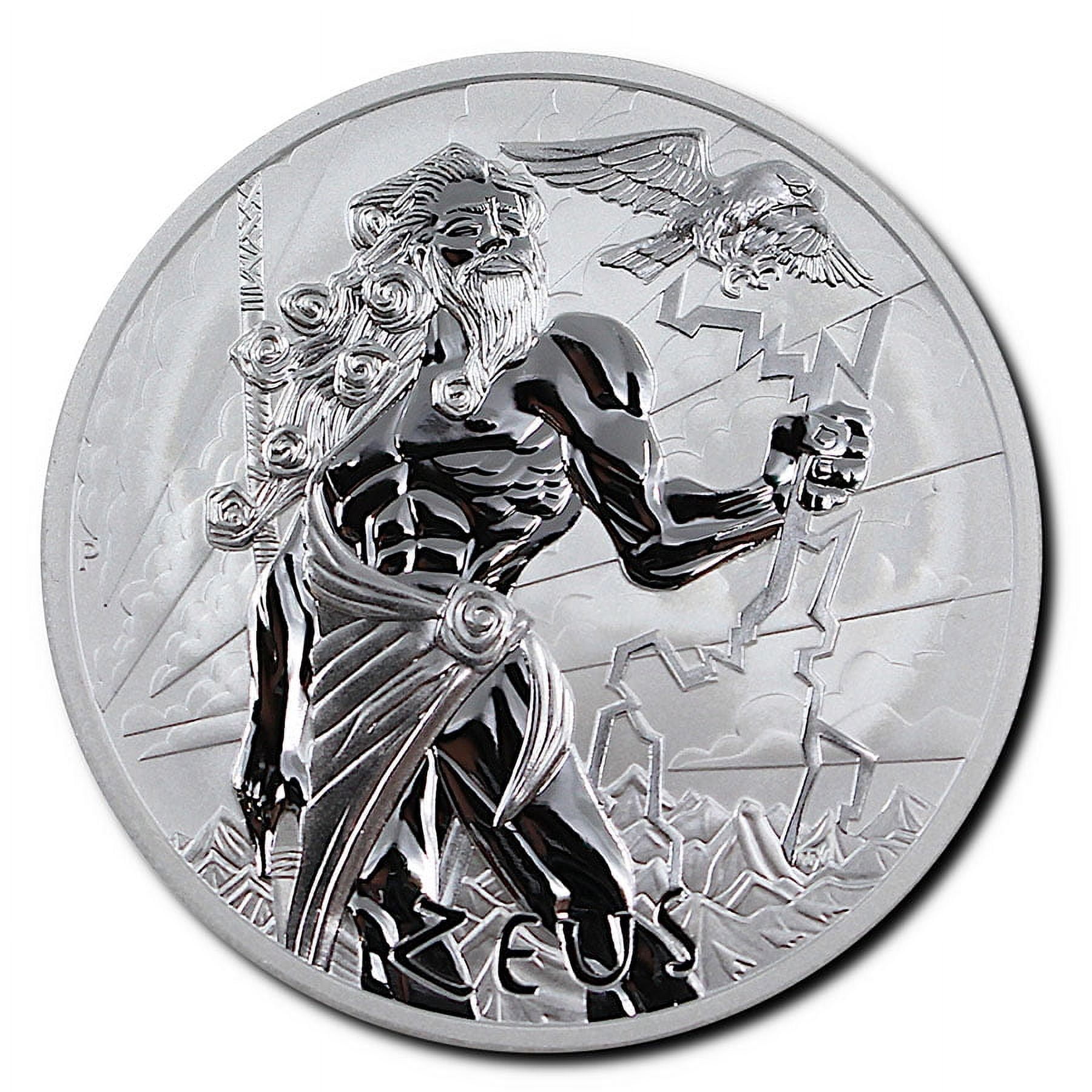 2020 Tuvalu 1 oz Silver Gods of Olympus BU (Zeus) - Walmart.com