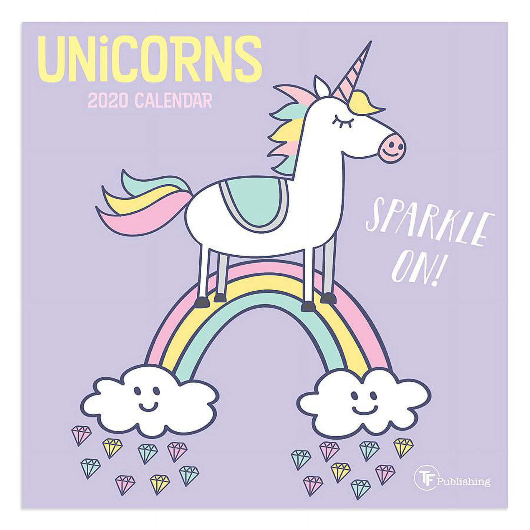 2020 Unicorns Mini Calendar - Walmart.com