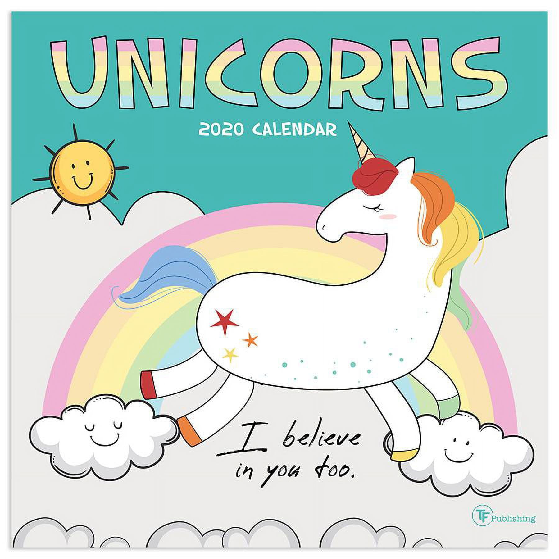 2020 Unicorns Wall Calendar - Walmart.com