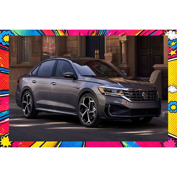 2020 Volkswagen Passat R Line - Pop Art Edition | 20x30 Inch Laminated ...