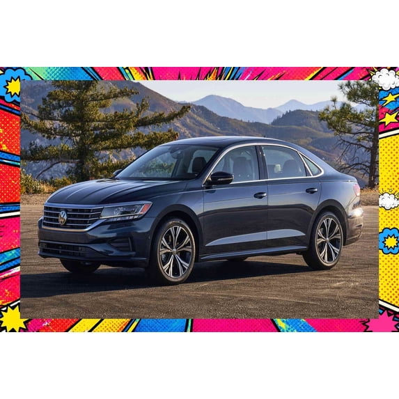 2020 Volkswagen Passat Style A - Pop Art Edition | 24x36 Inch Glossy ...
