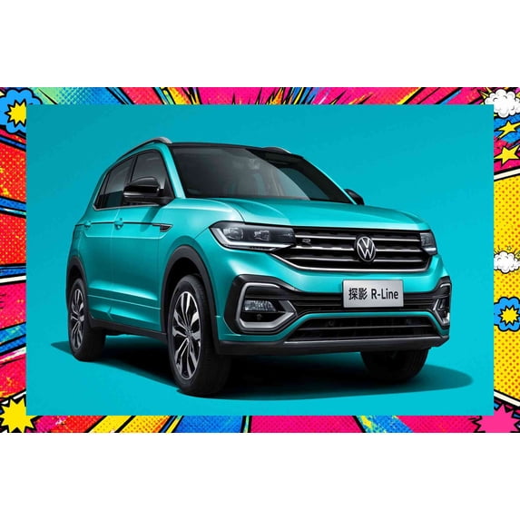 2020 Volkswagen Tacqua R Line - Pop Art Edition | 24x36 Inch Laminated ...