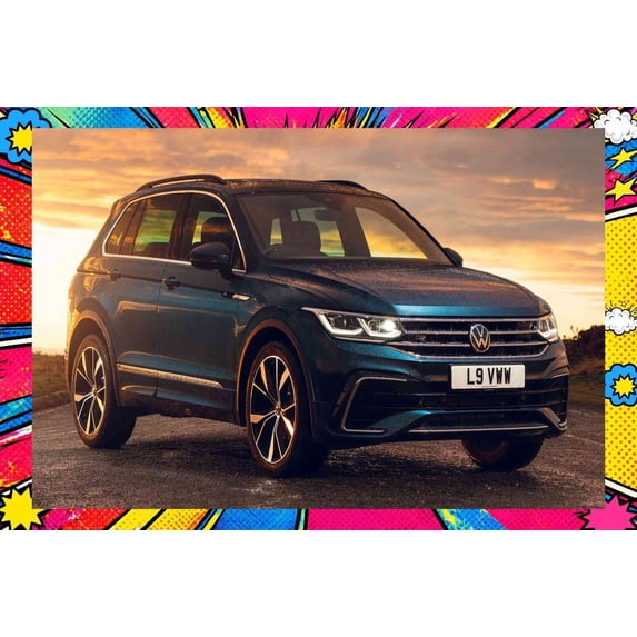 2020 Volkswagen Tiguan R Line UK - Pop Art Edition | 20x30 Inch ...
