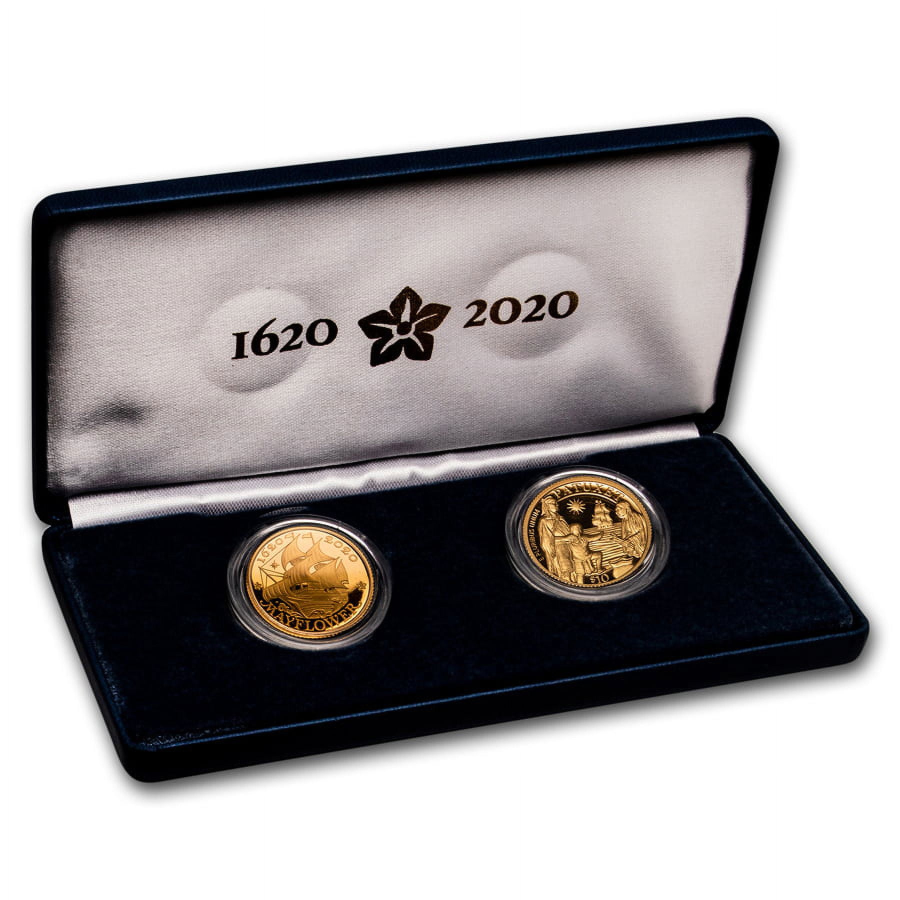 2020-W Gold Mayflower 400th Anniversary 2-Coin Set - Walmart.com