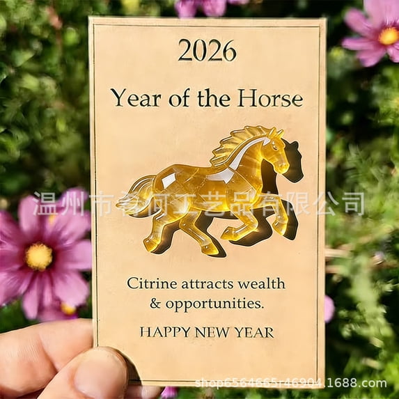 20206 Lucky Crystal Horse — A Symbol of Strength & New Beginnings,Resin ...