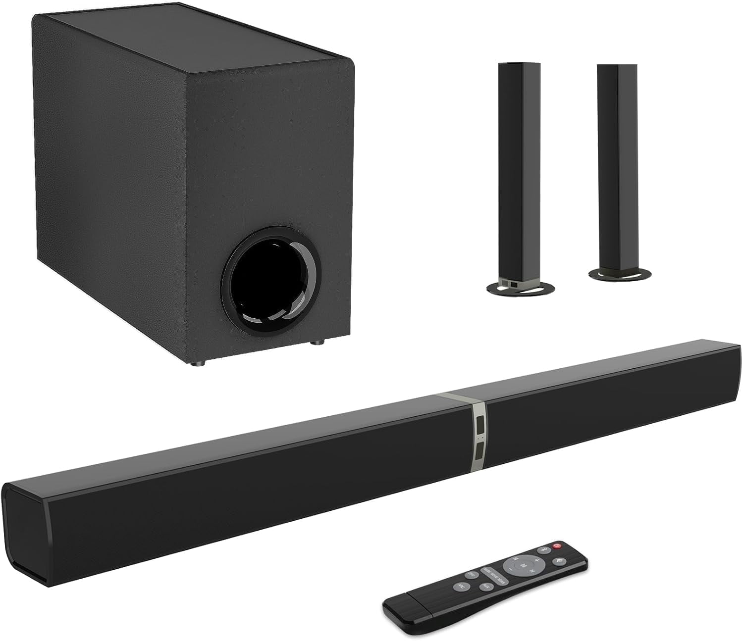 Cowin sound bar for smart TV, 120W sound bar with subwoofer, bluetooth ...