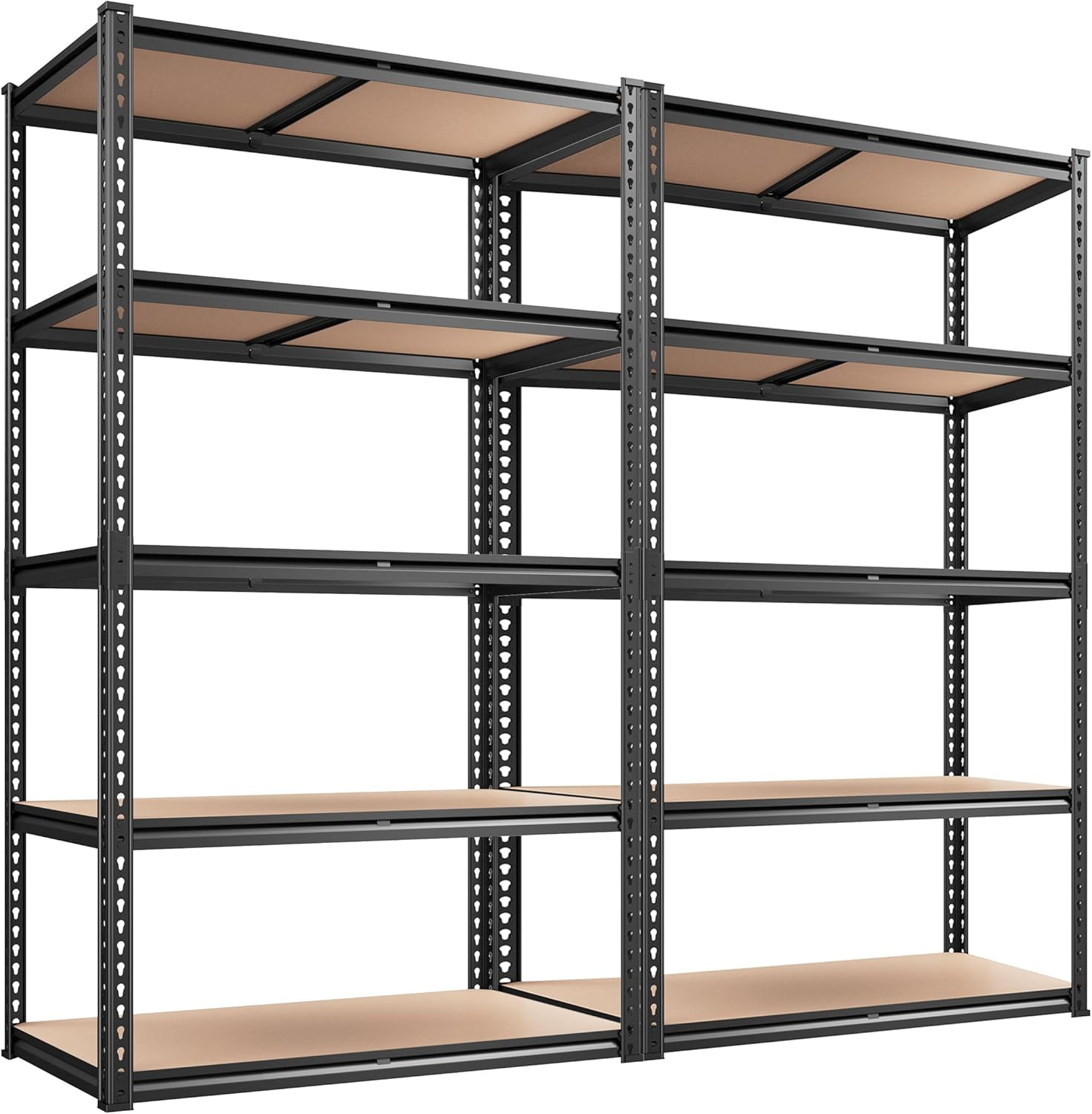 2020LBS Storage Shelves 5 Tier Garage Shelving Heavy Duty, Adjustable ...