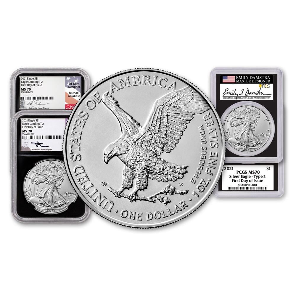 2021 $1 American Silver Eagle Type 2 Scarce and Unique Coin Division ...