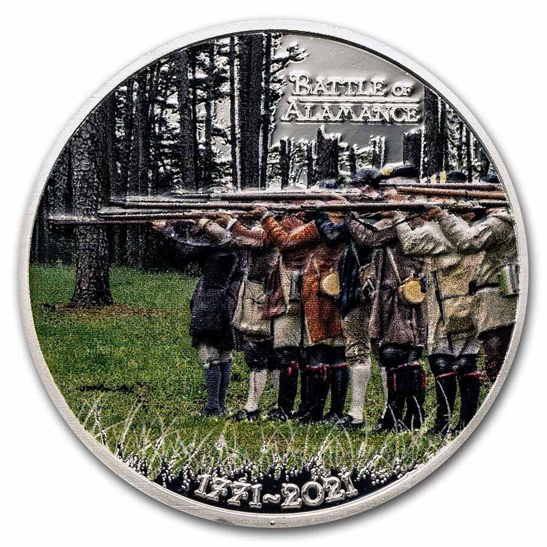 2021 1 oz Ag $1 American Revo Battle of Alamance (Colorized) - Walmart.com