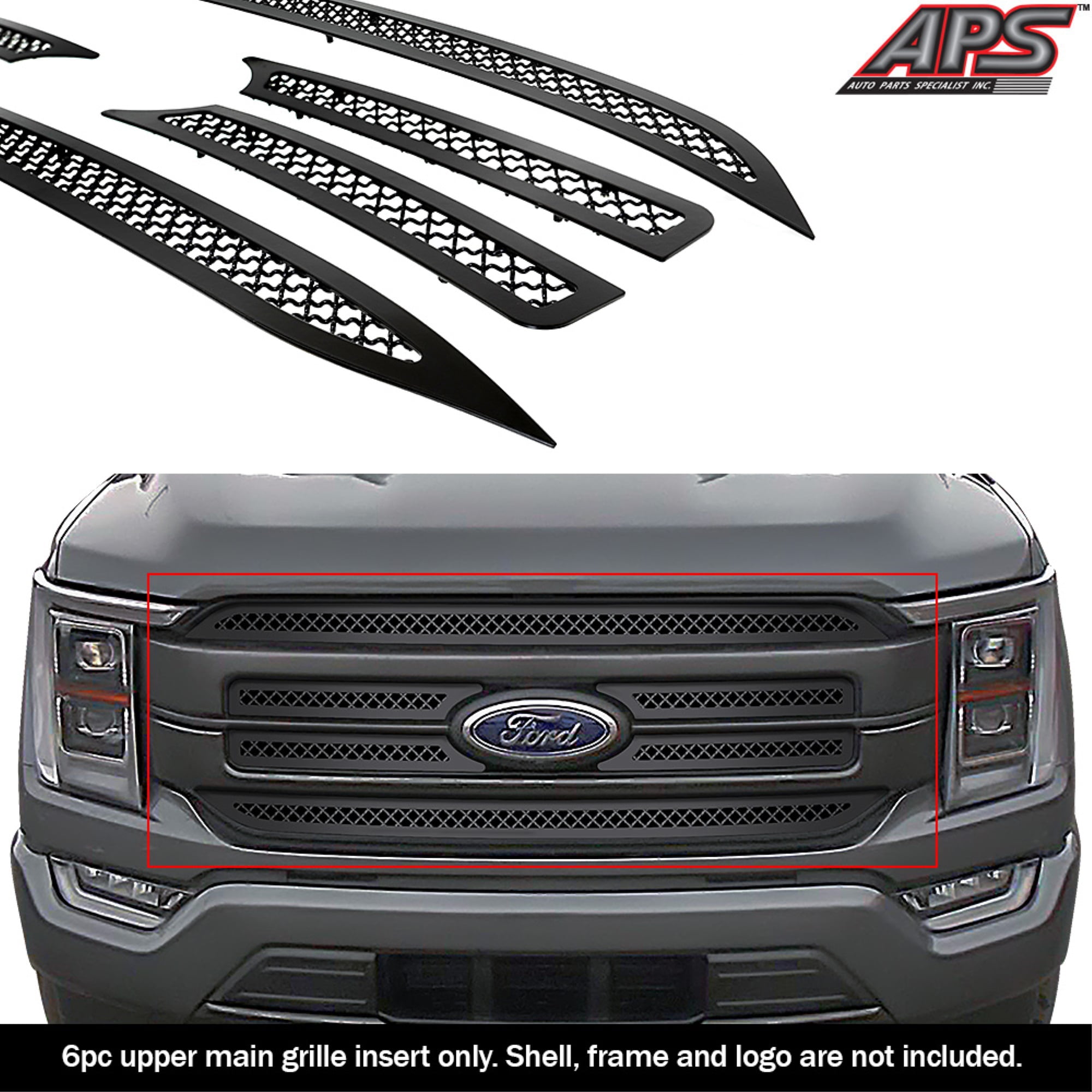 2021-2022 Ford F-150 Lariat Stainless Steel Black Powder Coated Finish ...