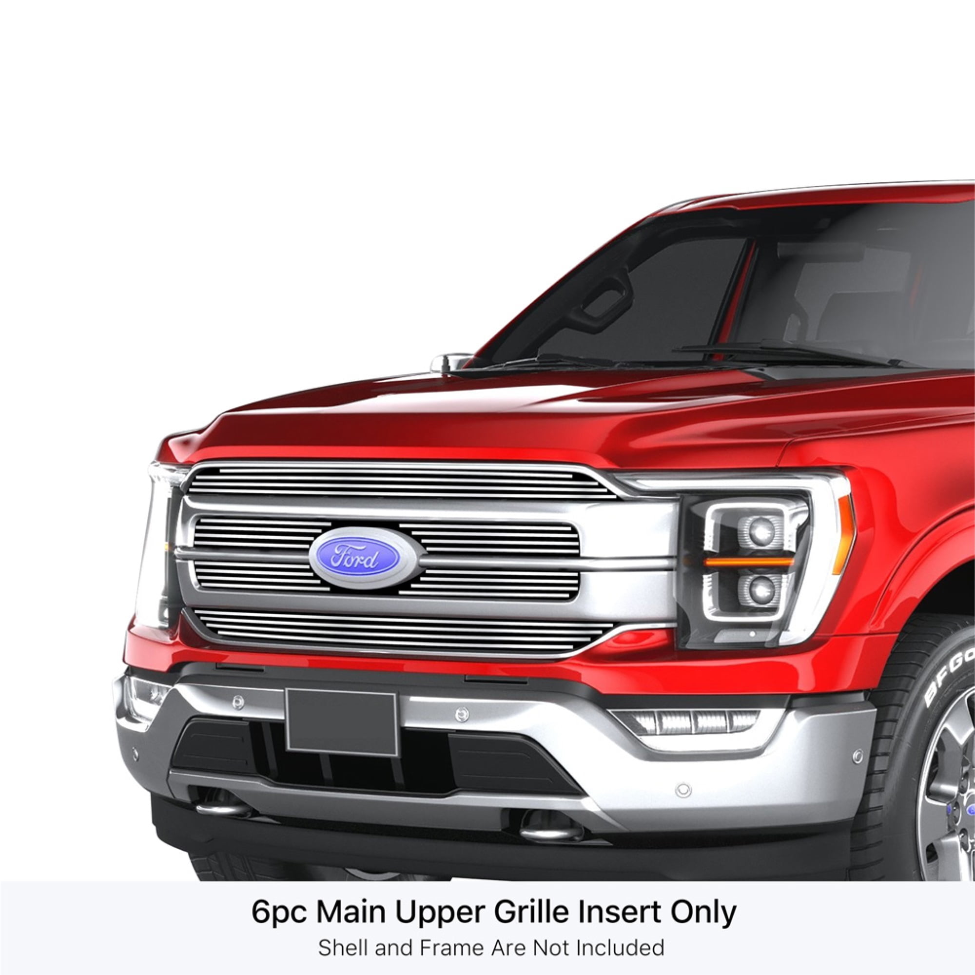 2021-2022 Ford F-150 Lariat Stainless Steel Polished Finish 8X6 ...