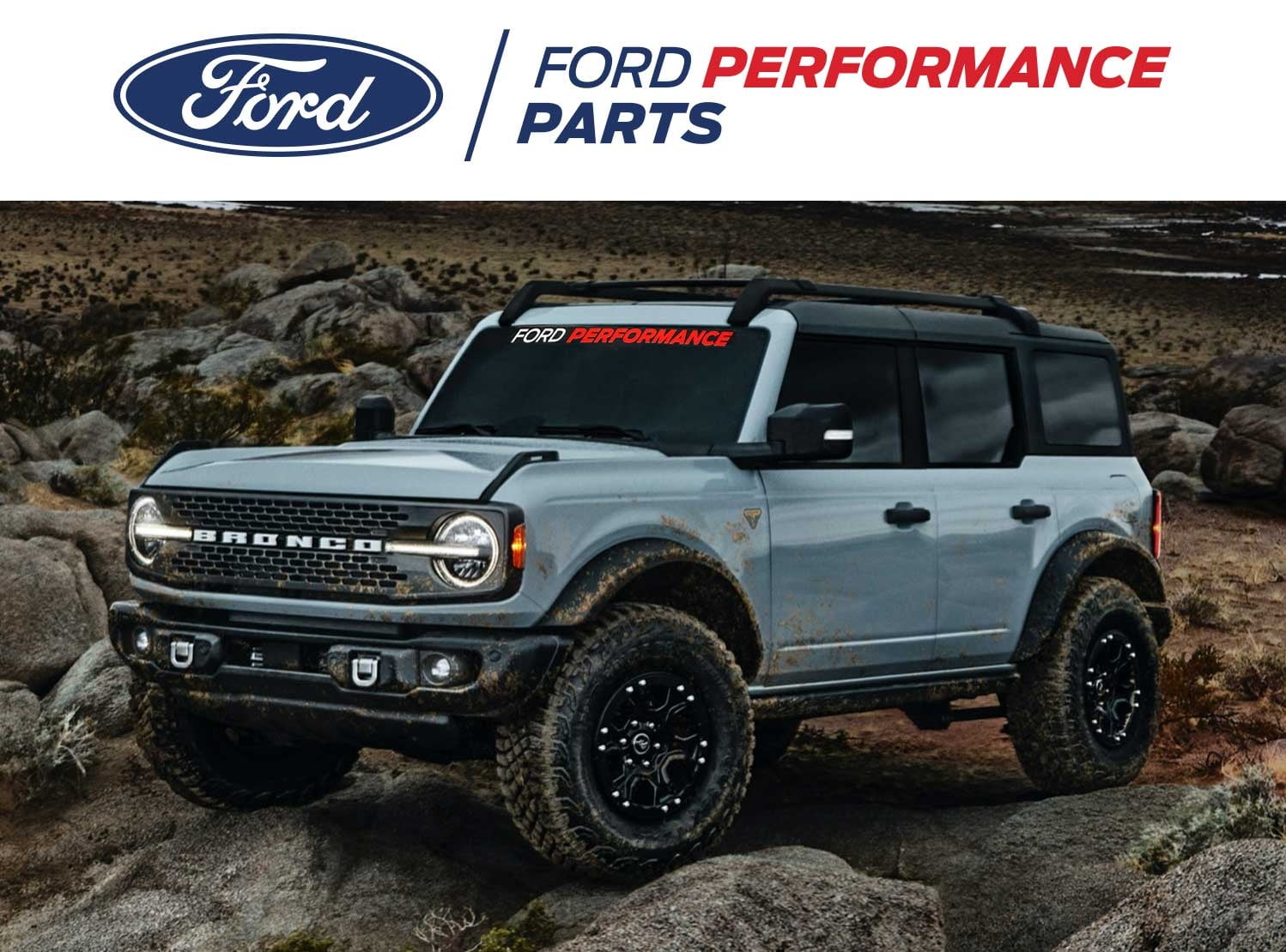 2021-2023 Bronco Ford Performance OEM Front Windshield Banner Decal ...