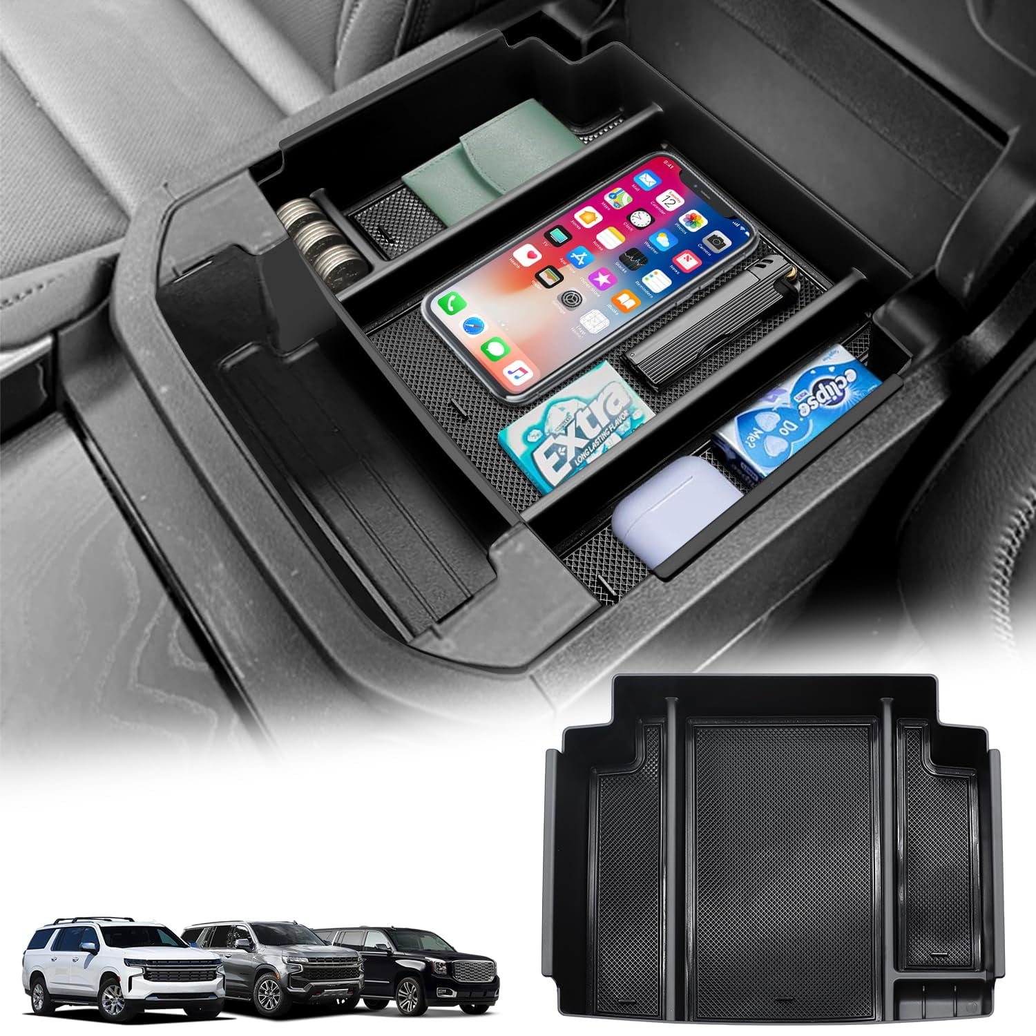 For 2021-2024 Chevy Tahoe/Suburban/GMC Yukon Power Sliding Console ...