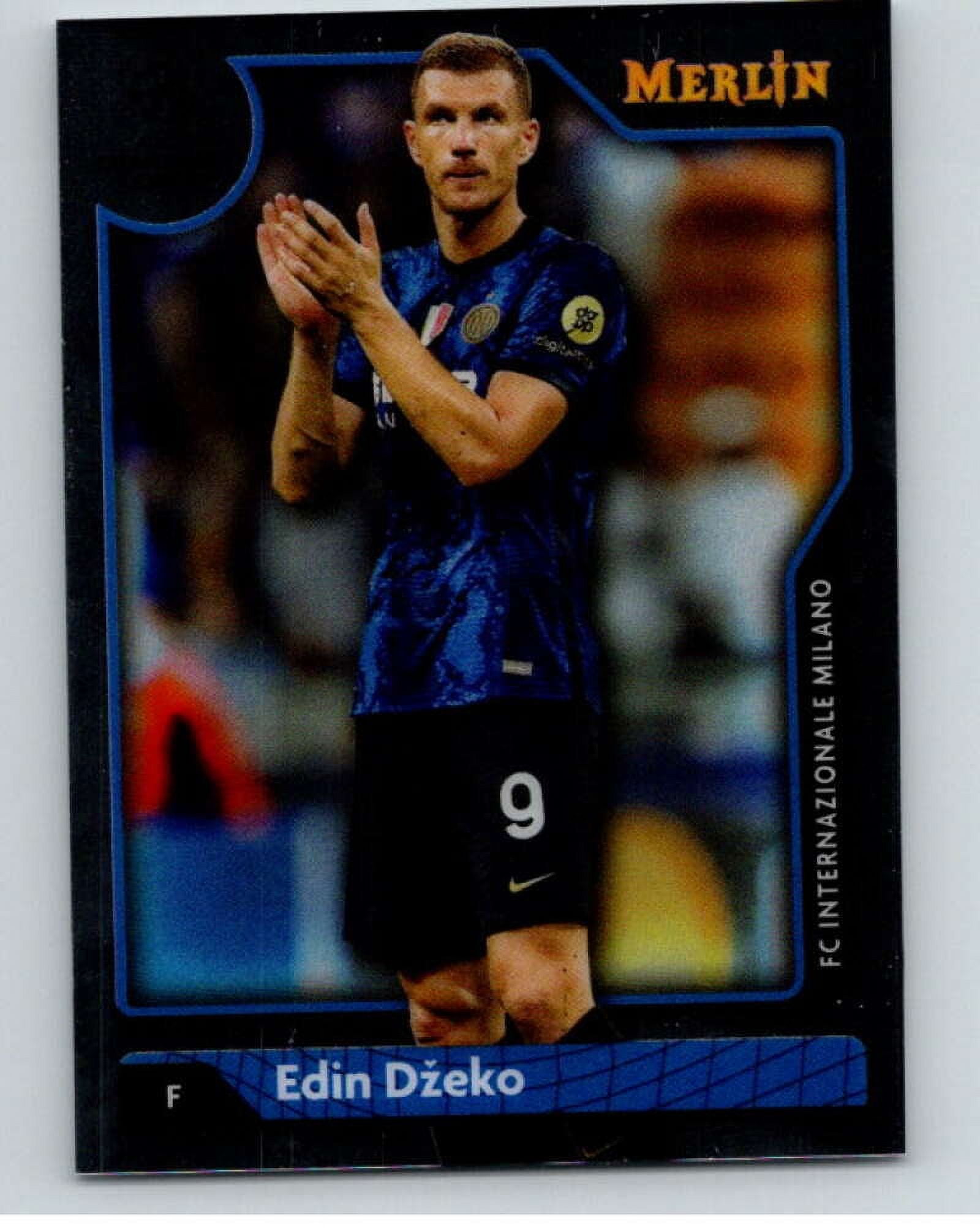 2021-22 Merlin Chrome UEFA Champions League #46 Edin Dzeko V86337 ...