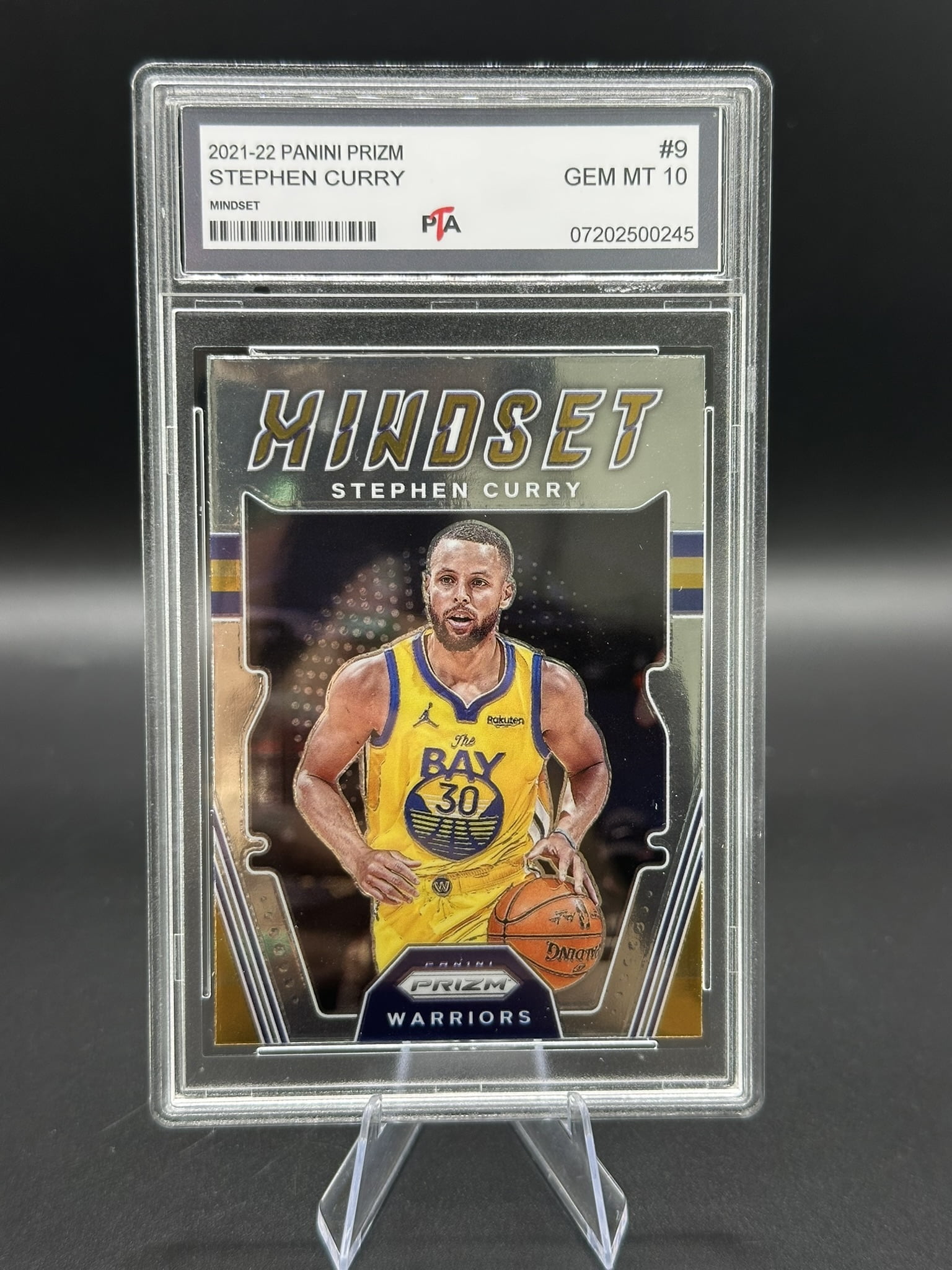 2021-22 PANINI PRIZM NBA BASKETBALL #9 STEPHEN CURRY GOLDEN STATE WARRIORS RARE MINDSET ...