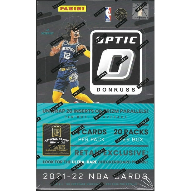 2021-22 Panini Donruss Optic Basketball Retail Box - 20 Packs per Box ...