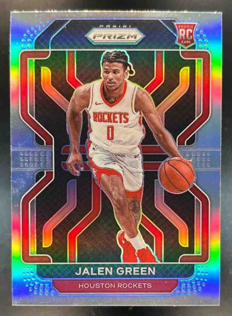 2021-22 Panini Prizm Jalen Green Silver #306 RC Houston Rockets ...
