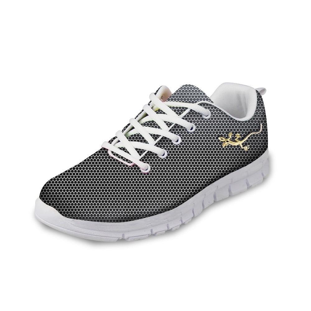 2021 3D Animals Designs Lace-up Sneakers Printed Metal Lizard Low Top ...