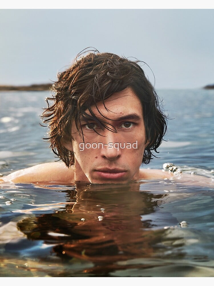 2021 Adam Driver in Water Poster Framed-unframed - Walmart.com