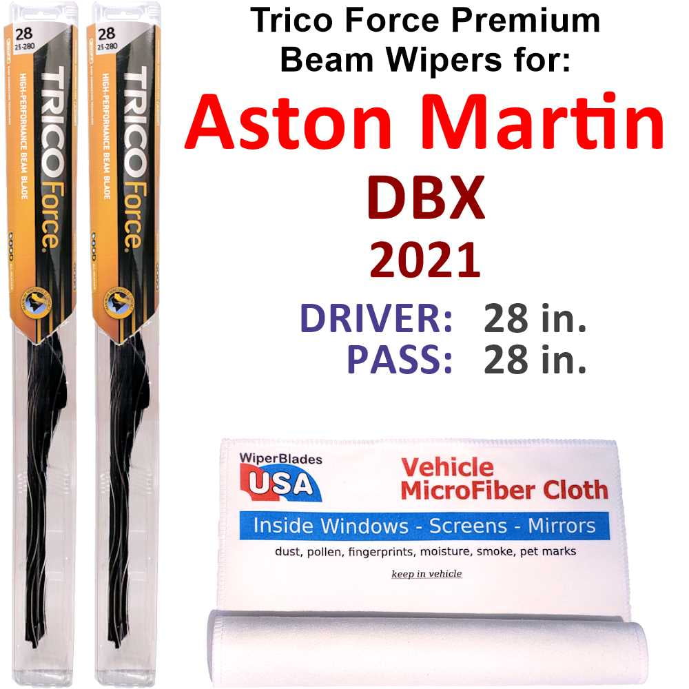 2021 Aston Martin DBX Performance Beam Wipers (Set of 2) - Walmart.com