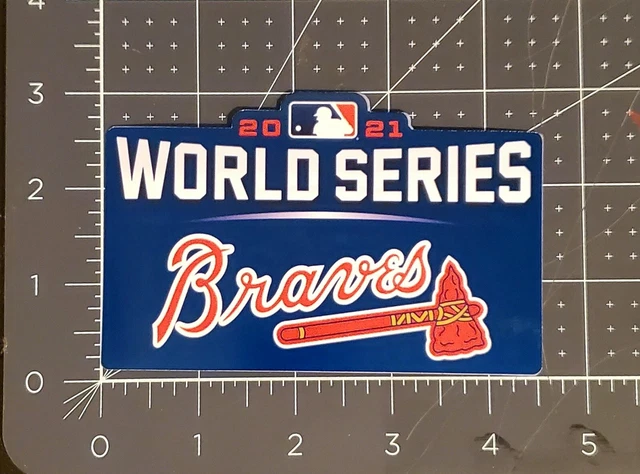2021 Atlanta Braves World Series Champions Sticker Phone Decal Water ...