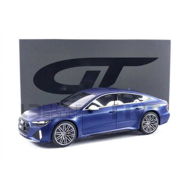 2021 Audi RS 7 ABT Sportline Dark Blue Metallic 1/18 Model Car by GT ...
