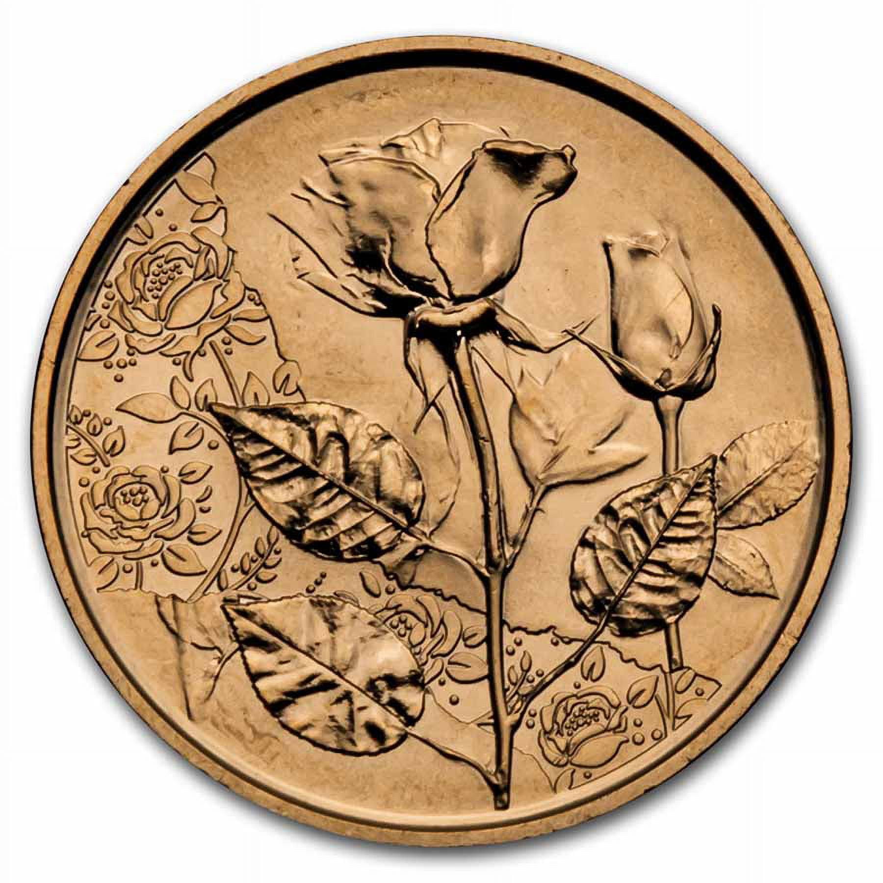 2021 Austria Copper €10 Language of Flowers (Rose) - Walmart.com