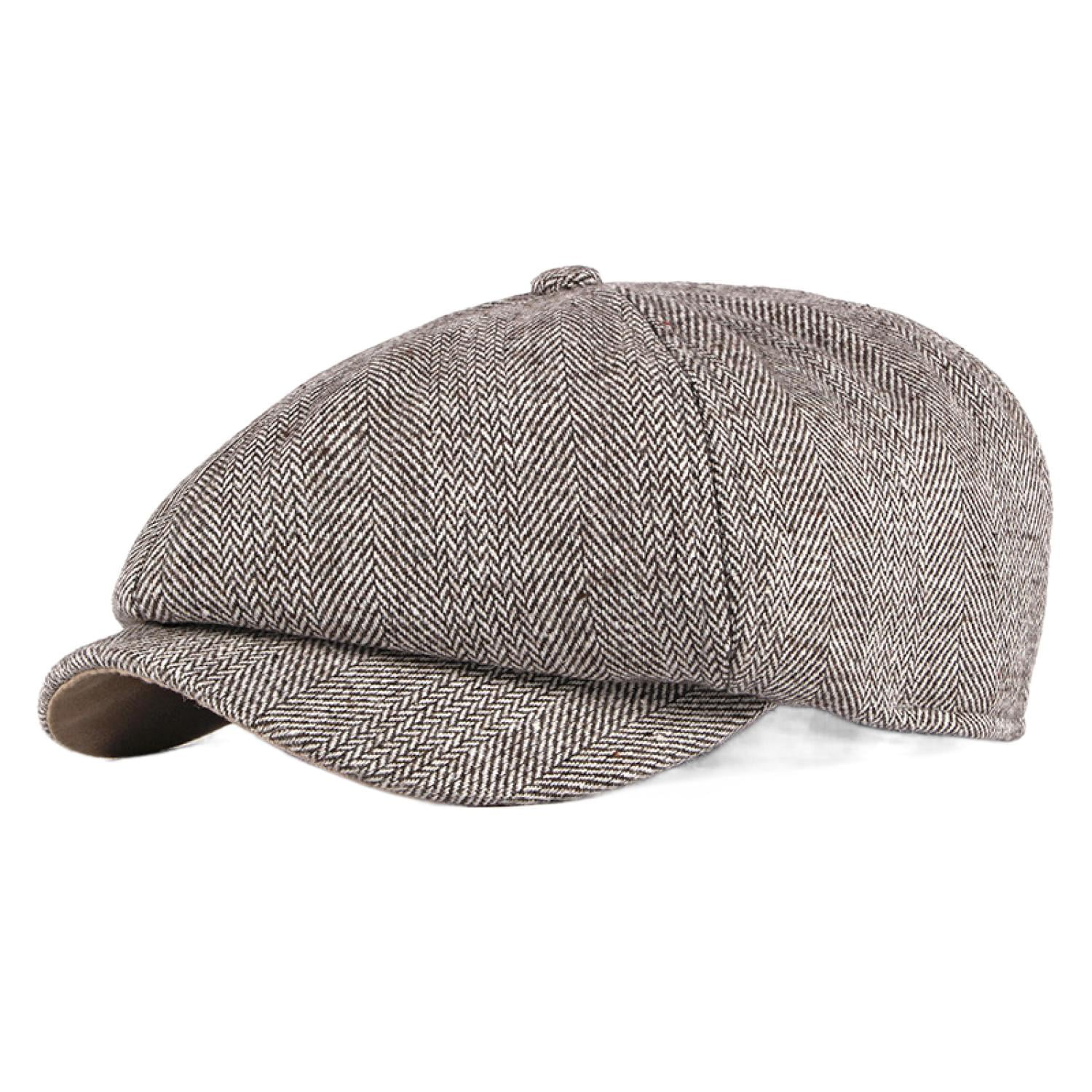 2021 Autumn and Winter New Men's Beret British Retro Octagonal Hat ...