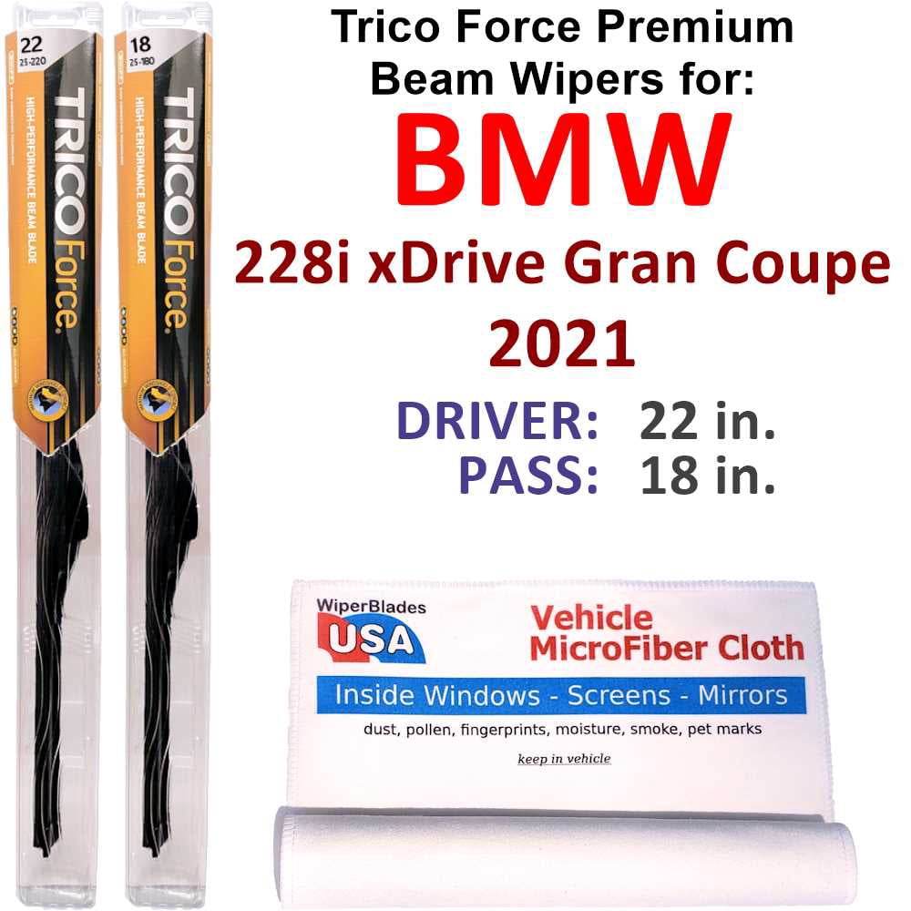 2021 BMW 228i xDrive Gran Coupe Performance Beam Wipers (Set of 2 ...